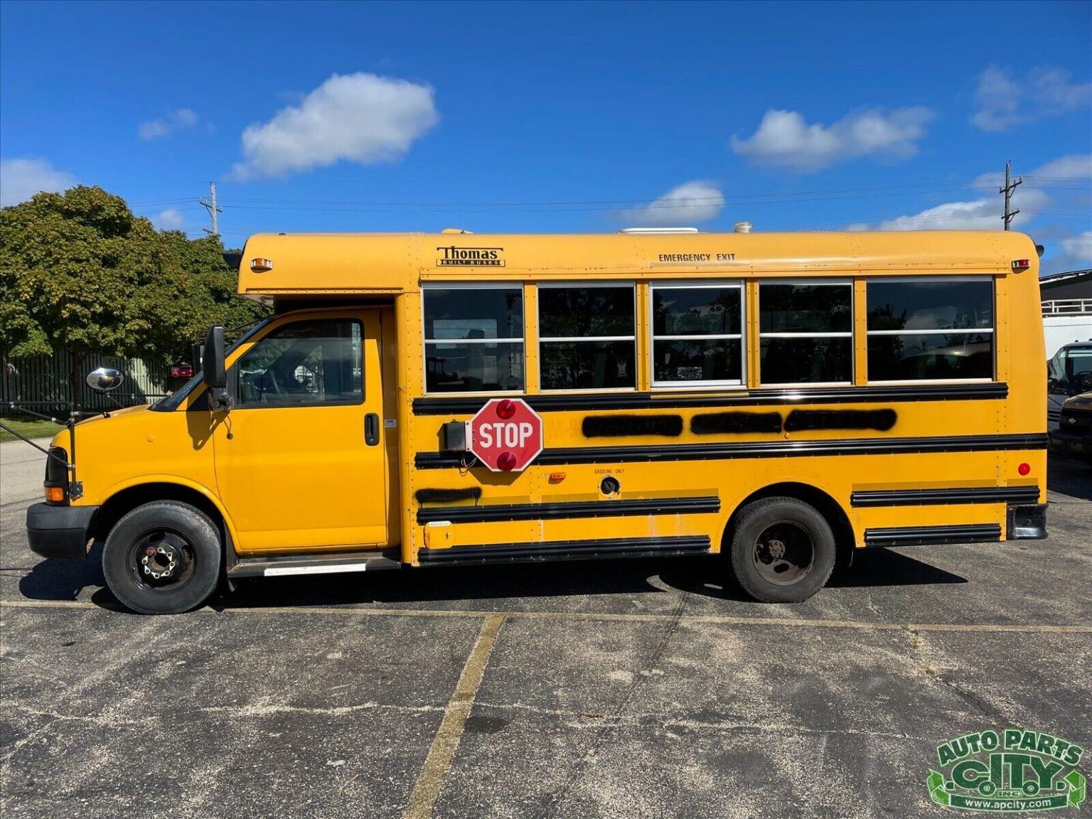 2009 Chevy Express 3500 Short School BUS 6.0L V8 GAS Maintained COLD A ...