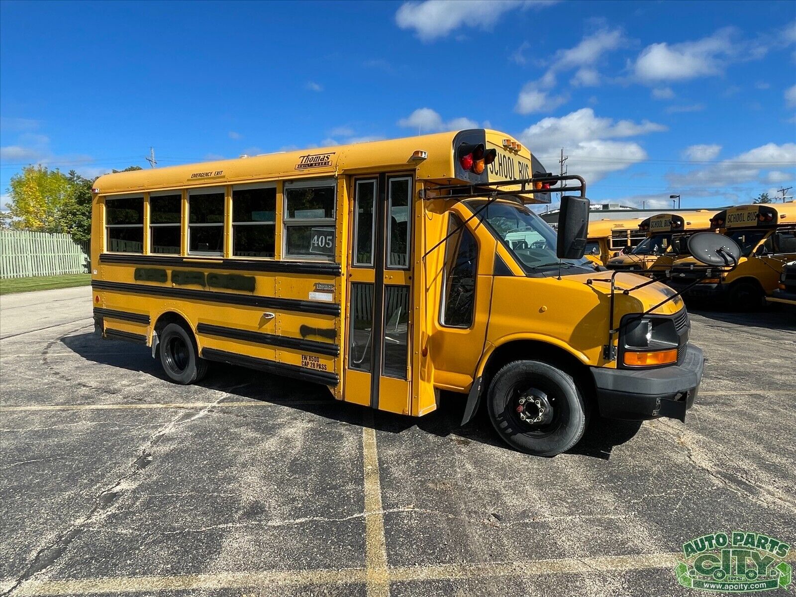 2009 Chevy Express 3500 Short School BUS 6.0L V8 GAS Maintained COLD A ...